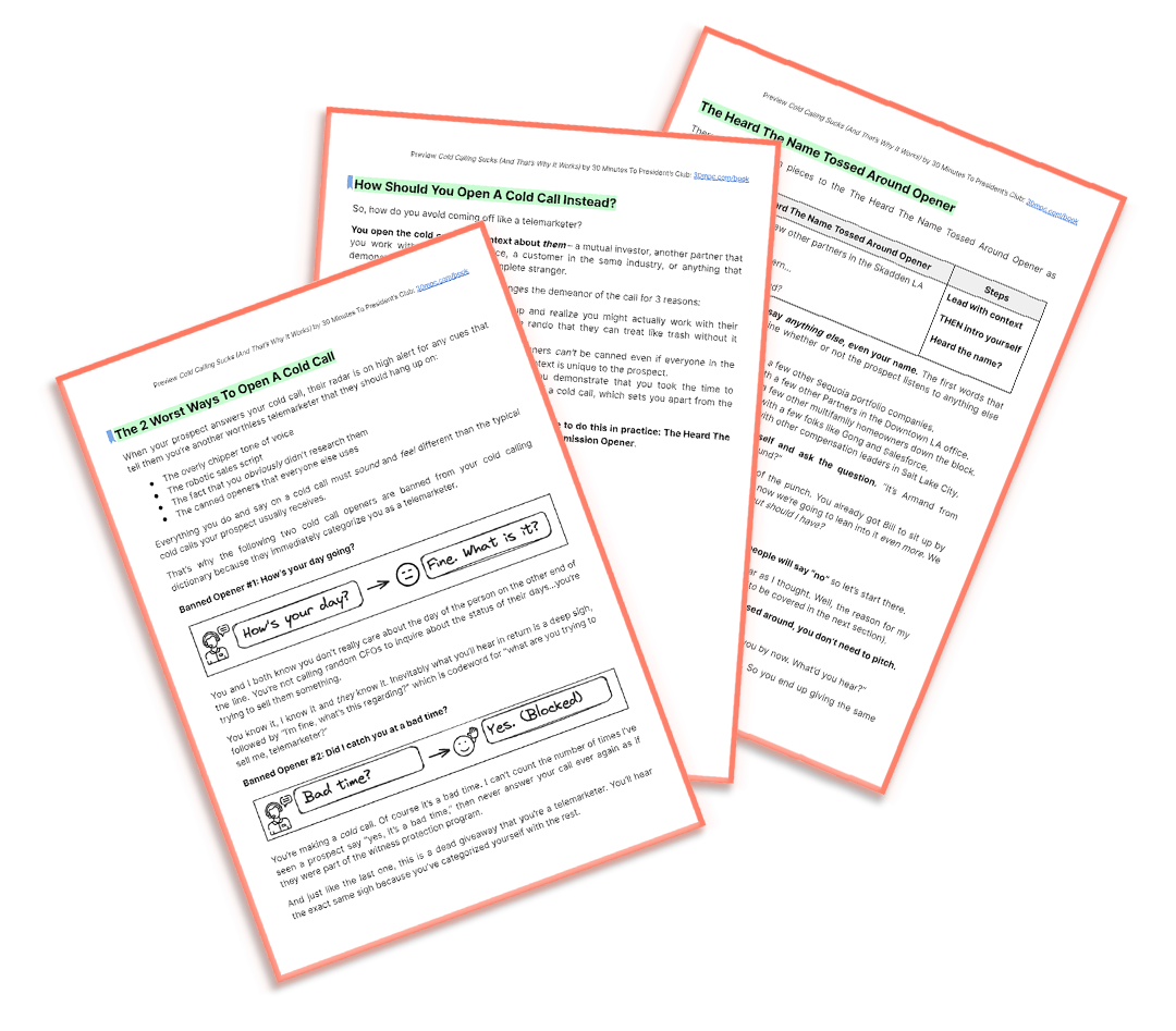 2 Cold Call Openers + 4 Full Pitch Examples