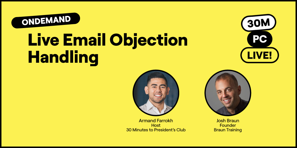 Live Email Objection Handling