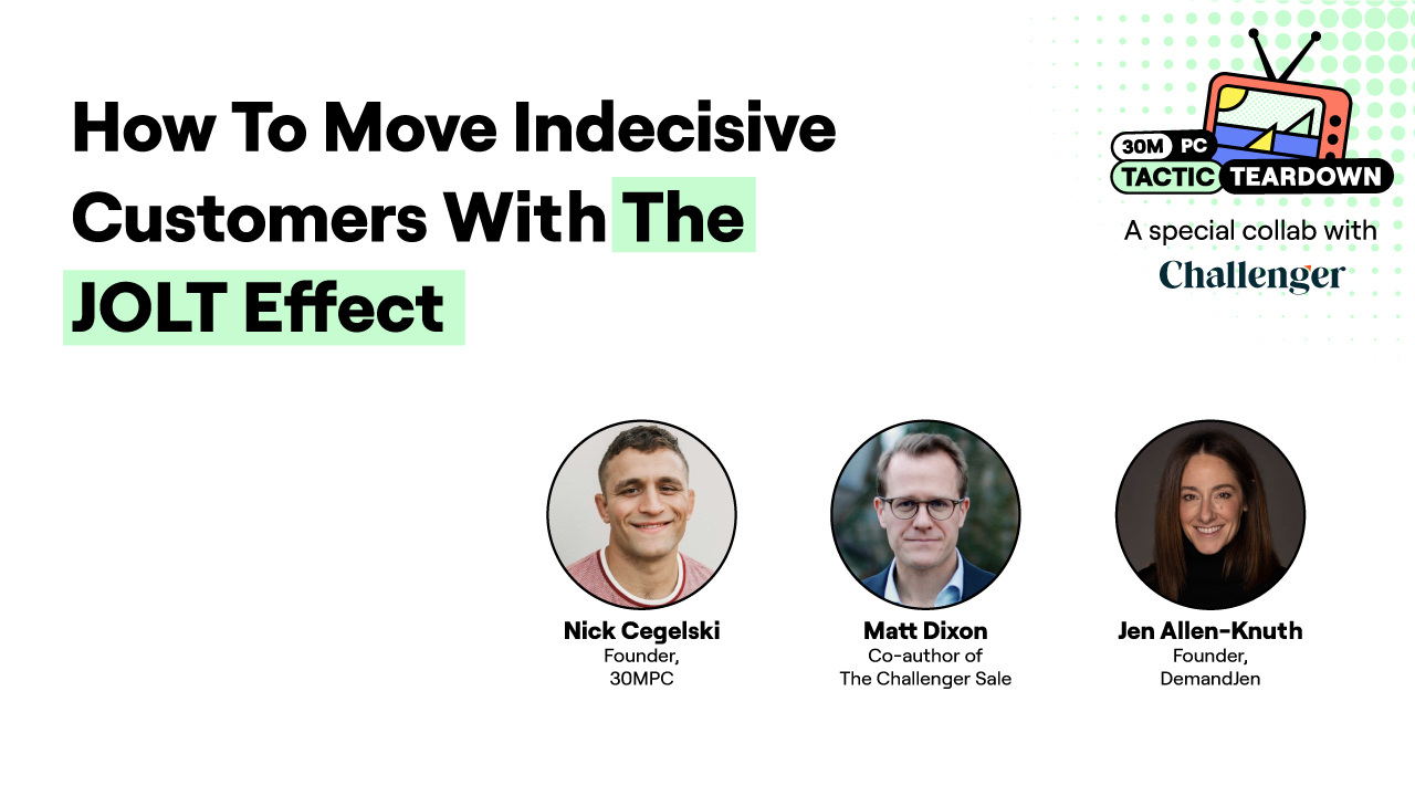 How To Move Indecisive Customers With The JOLT Effect