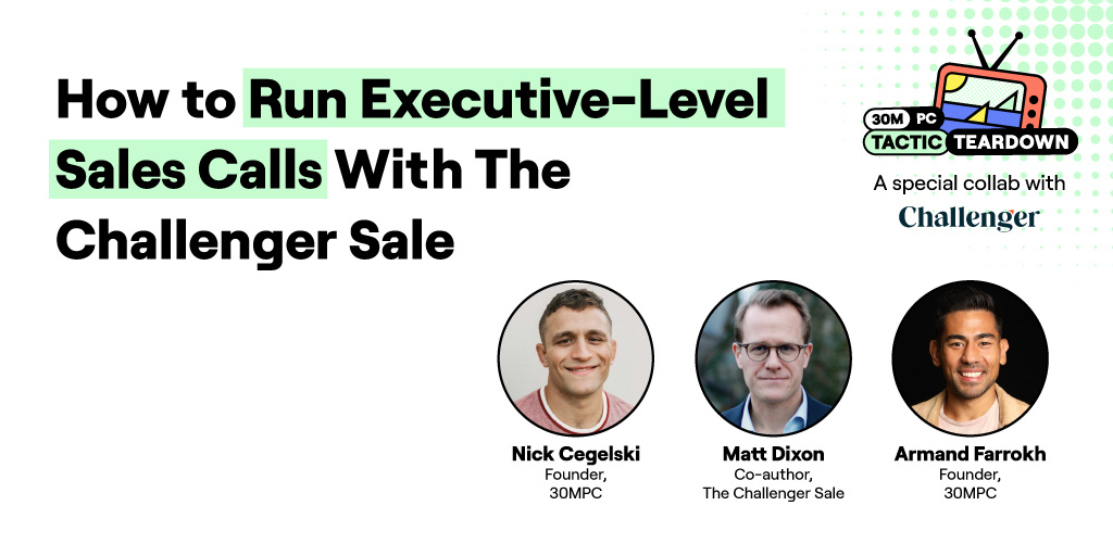 How to Run Executive-Level Sales Calls With The Challenger Sale