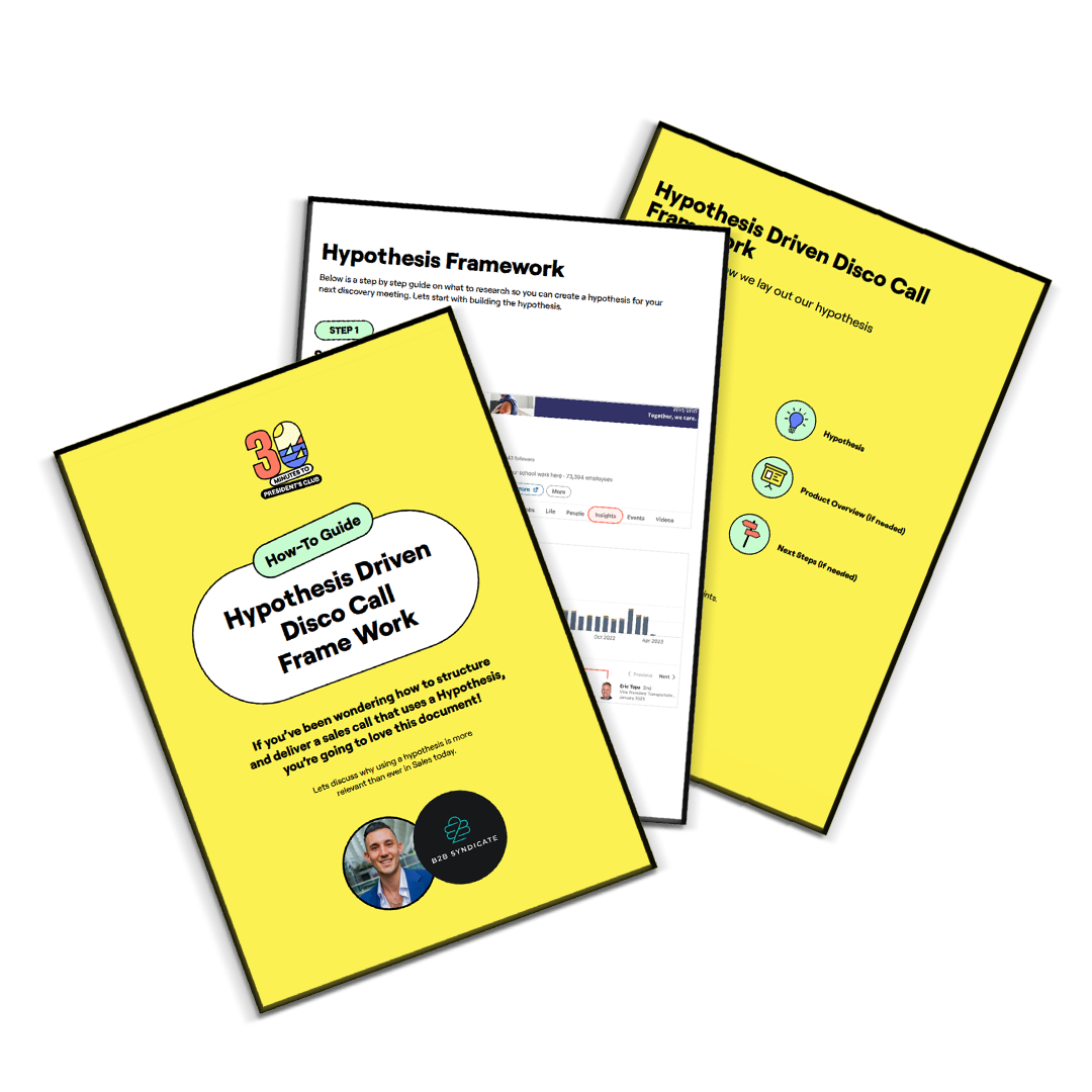 Danilo Capric’s Hypothesis Driven Disco Call Framework