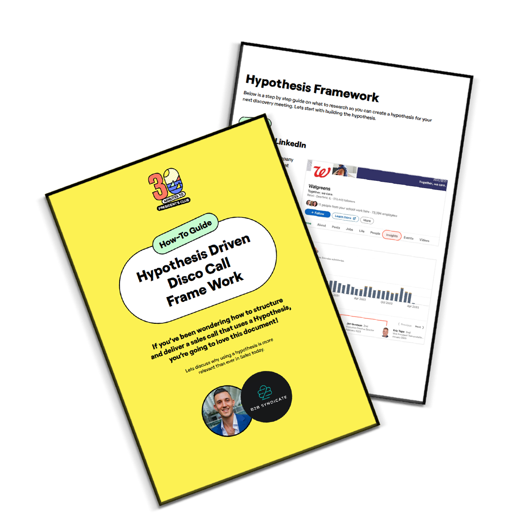 Danilo Capric’s Hypothesis Driven Disco Call Framework