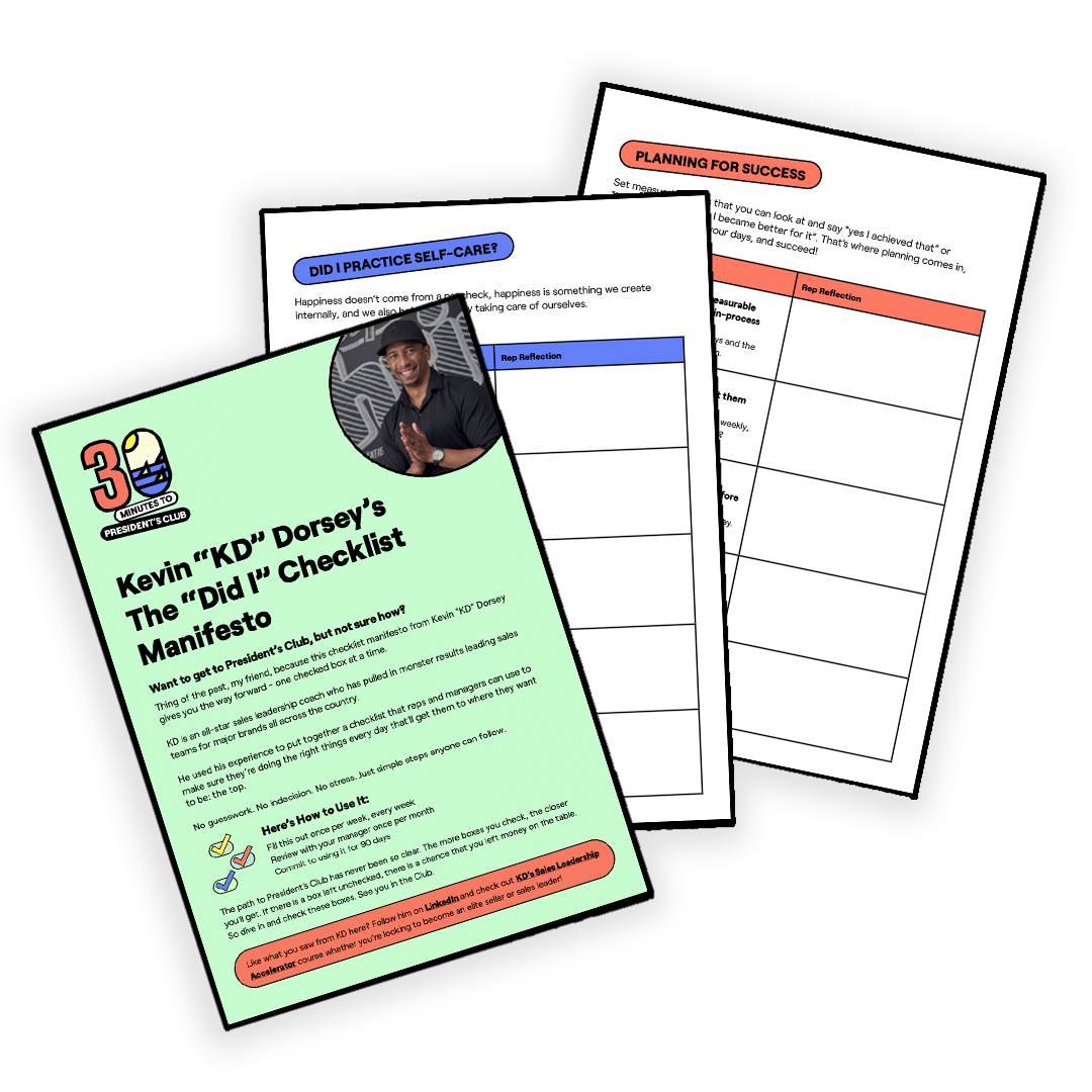 Kevin Dorsey Did I Checklist Manifesto